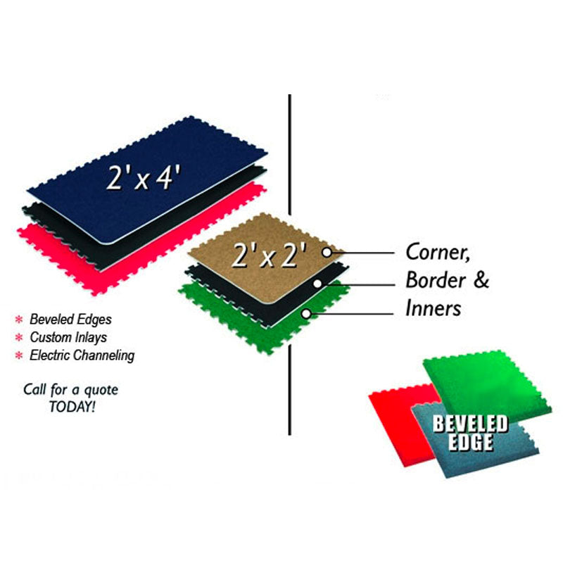 Best Interlocking Foam Tiles Anti-Fatigue Trade Show Carpet Tiles